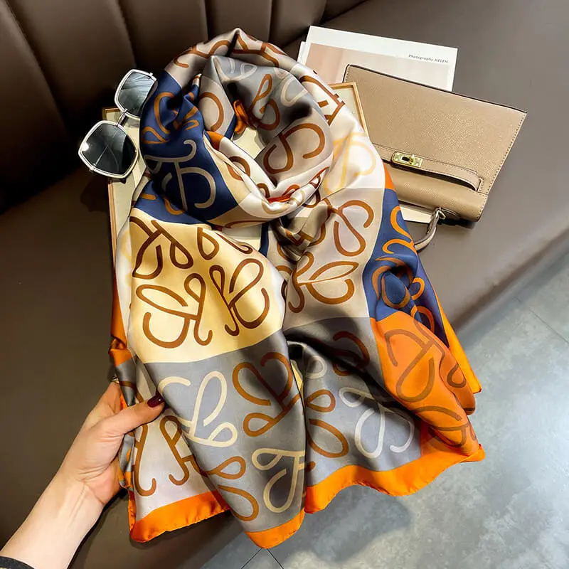 Imitated Silk Sun Protection Shawl 90 X 180cm - LEFOVS